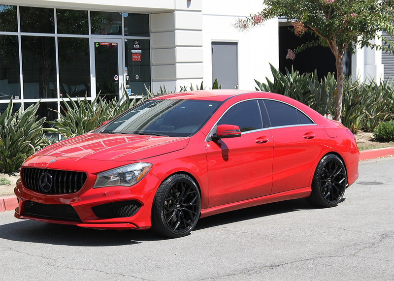 2016 Mercedes Benz CLA250 | OS Si03 19x8.5 5x112 Matte Black Wheels ...