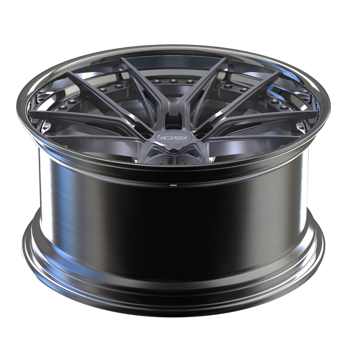 OS Forged Wheels Fi04 Satin Grey Chrome Lip – OSWheels