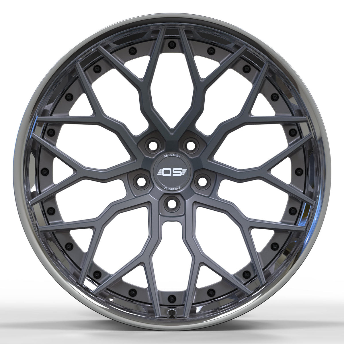 OS Forged Wheels Fi01 Satin Grey Chrome Lip – OSWheels