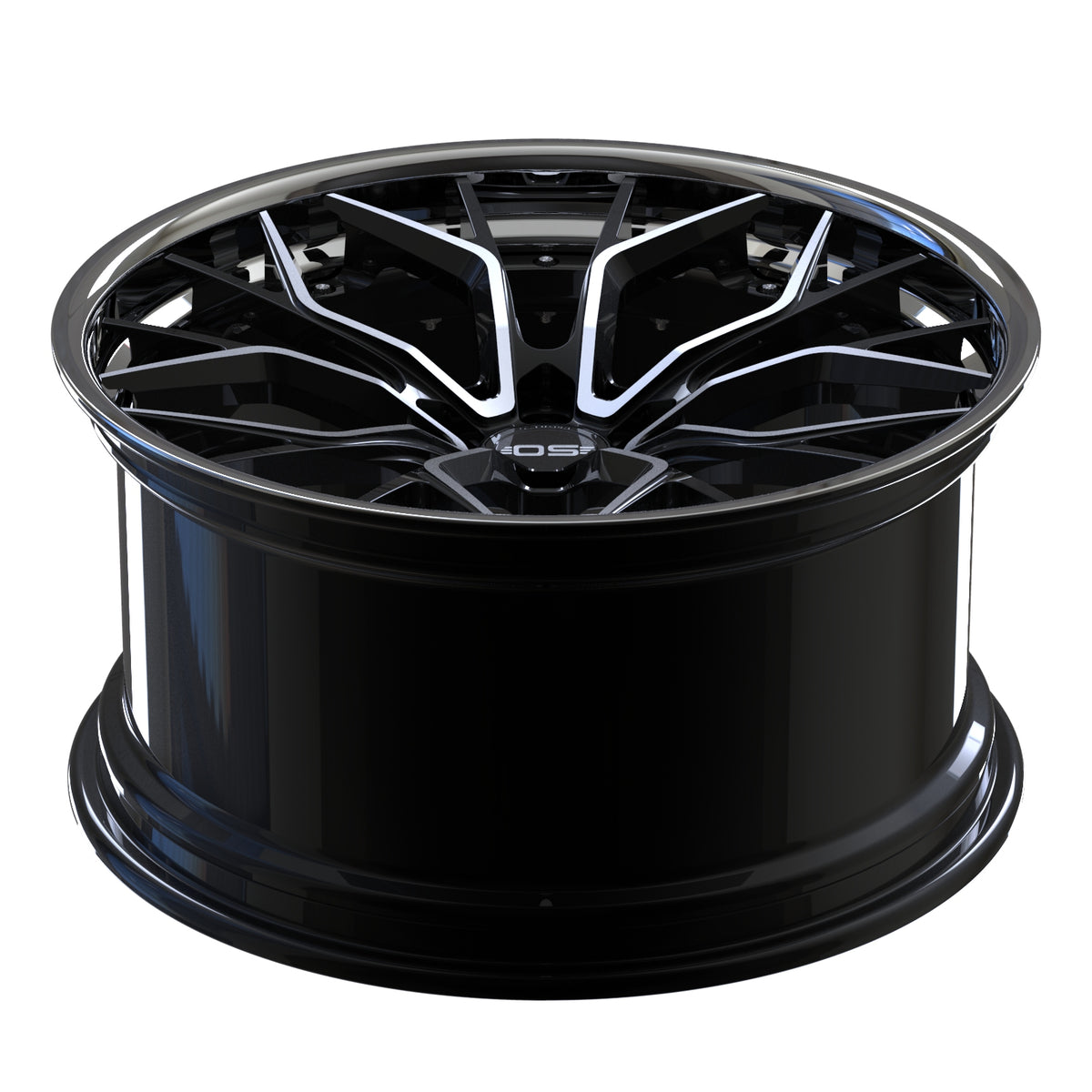 OS Forged Wheels Fi03 Black Machined Chrome Lip – OSWheels