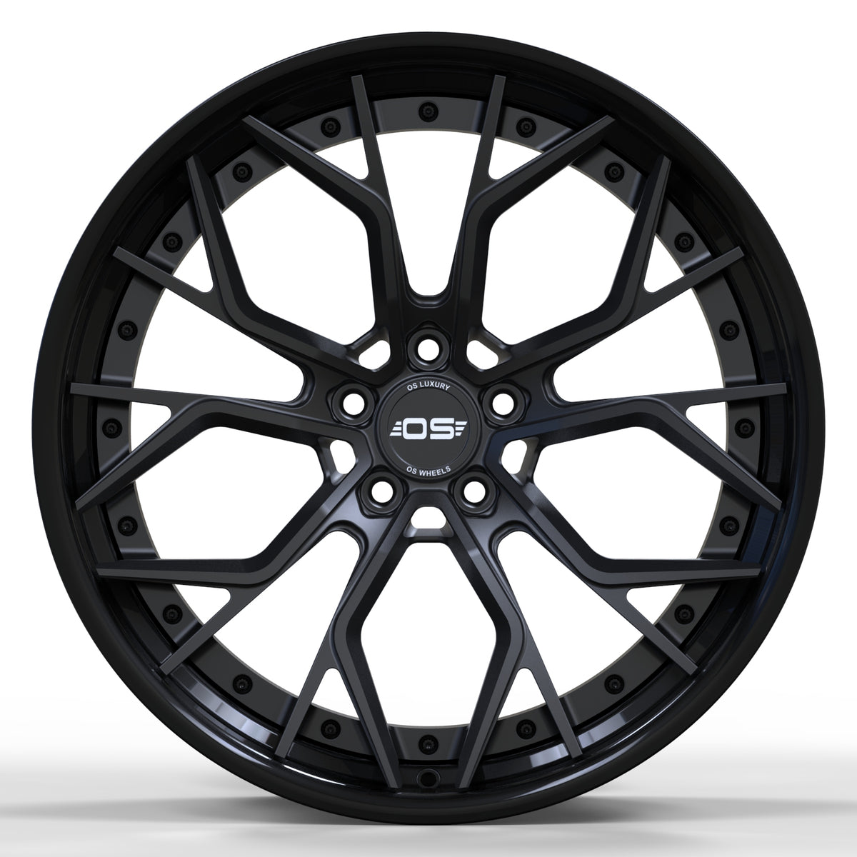 OS Forged Wheels Fi03 Matte Black Gloss Black Lip – OSWheels