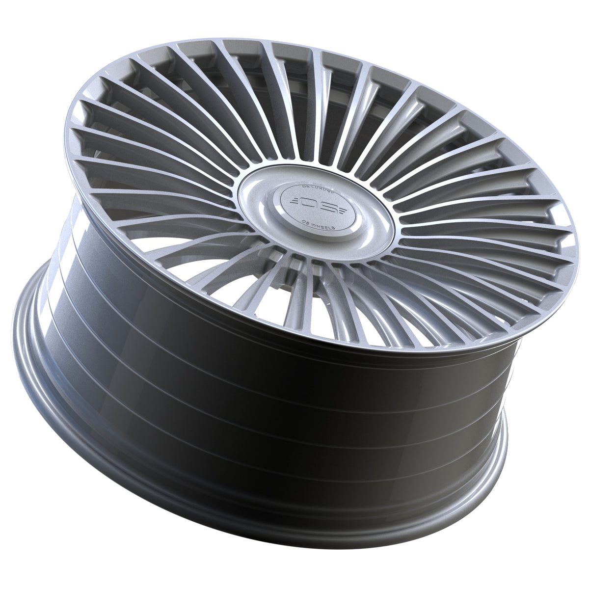 OS Wheels FF02 Flow Forged Silver Machined Face with Floating Caps ...