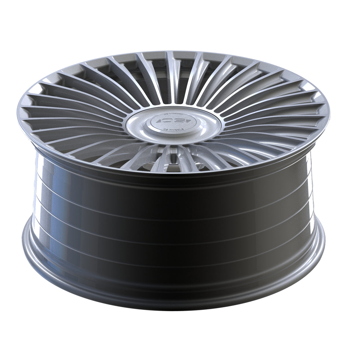 OS Wheels FF02 Flow Forged Silver Machined Face with Floating Caps ...