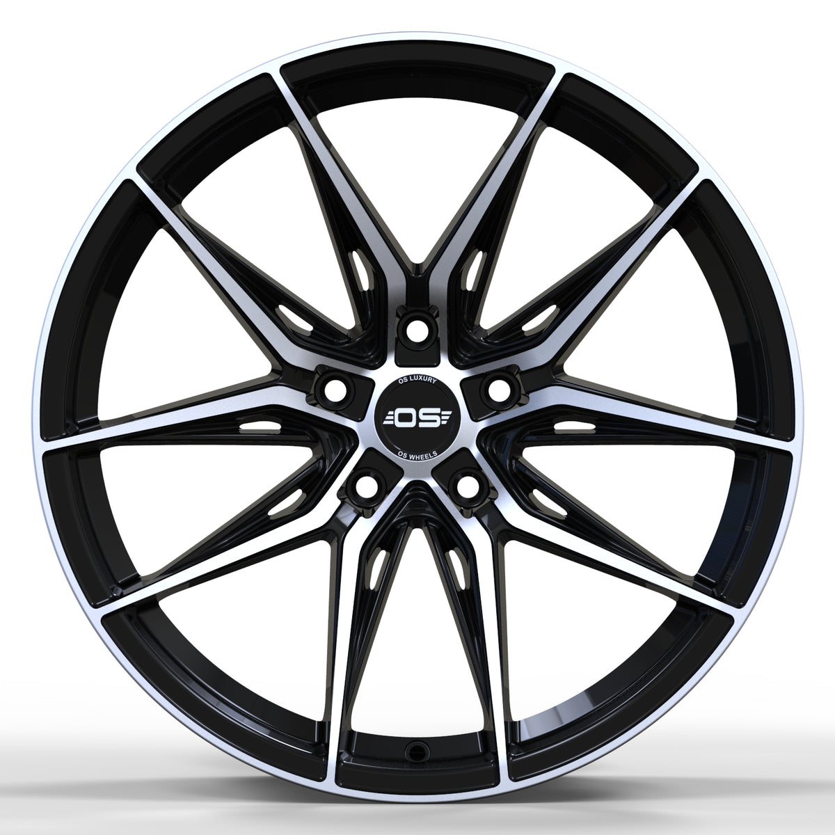 OS Wheels Si04 Gloss Black Machine Face – OSWheels